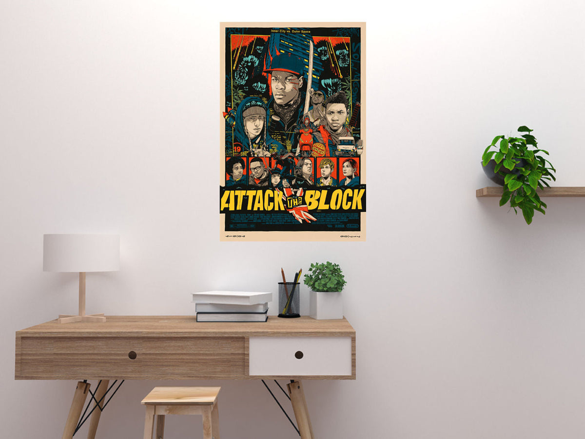 Attack the Block Movie Poster 27x40 – Urban Sci-Fi Wall Art – The ...