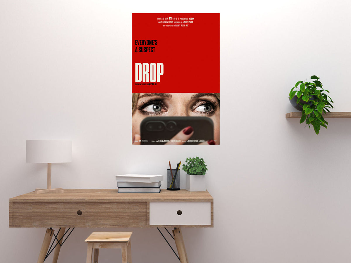Drop Movie Poster 11"x17" – Modern Thriller Wall Art – The Poster Depot