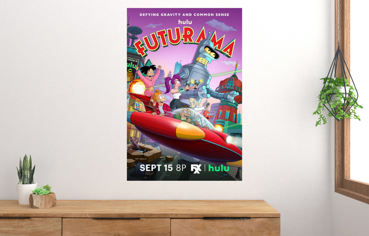 Futurama Poster 24x36 – Animated Sci-Fi Wall Art | The Poster Depot