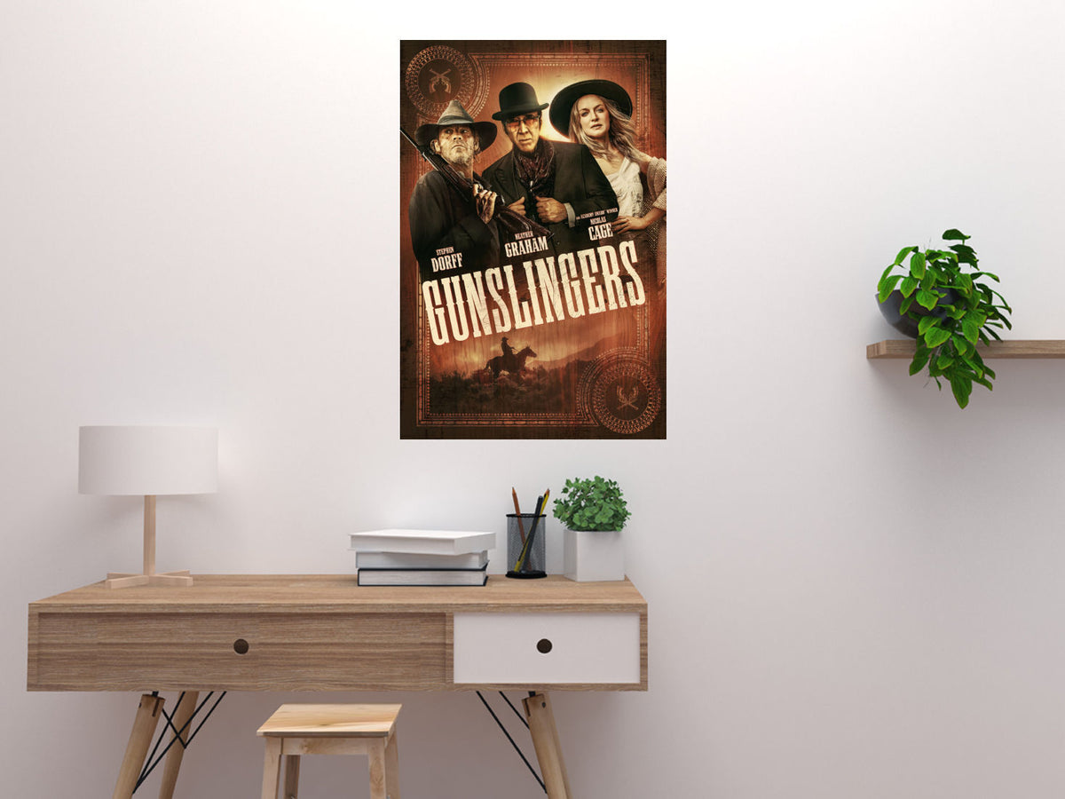 Gunslingers Movie Poster 24"x36" – Western Action Wall Art – The Poster ...
