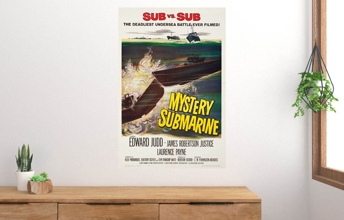 Mystery Submarine Poster 27x40 – Cold War Thriller Wall Art | The ...