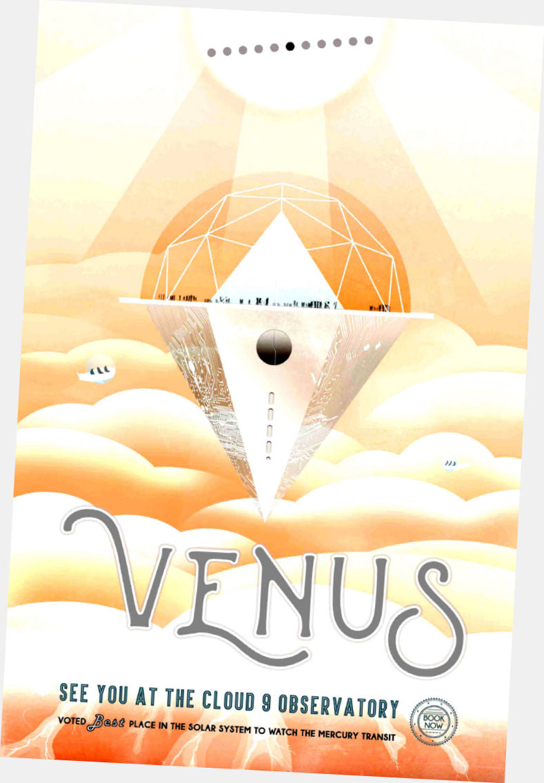 Nasa Travel Poster Art Poster Venus| The Poster Depot
