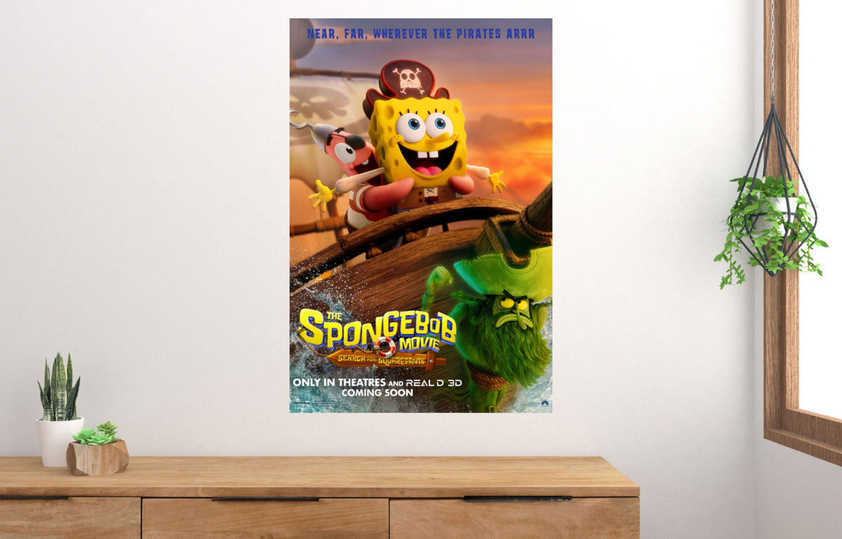 SpongeBob Poster 16x24 – Animated Wall Art | The Poster Depot