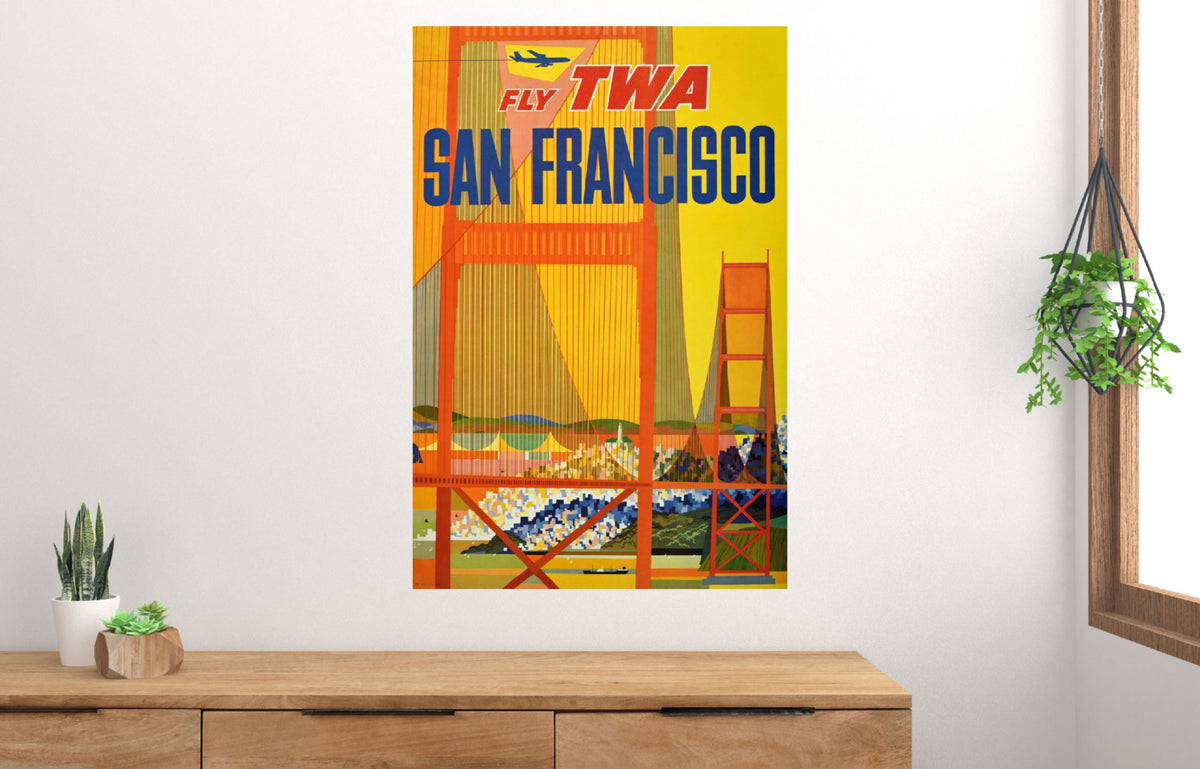 TWA San Francisco Poster 27x40 – Travel Wall Art | The Poster Depot