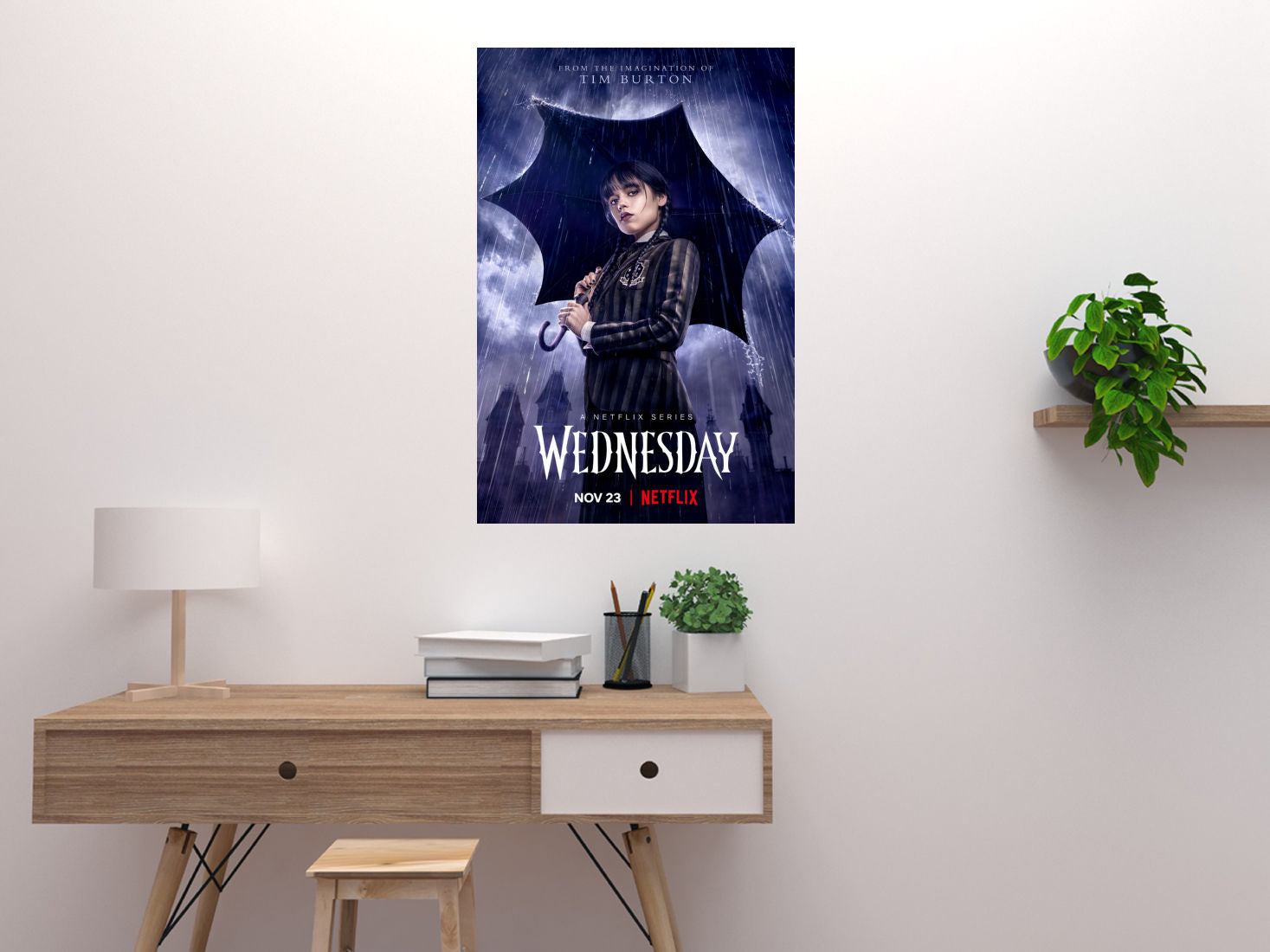 Wednesday Addams Poster 27x40 – Alt Gothic Wall Art – The Poster Depot