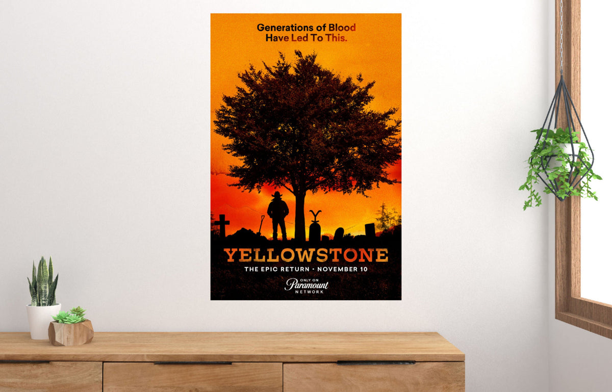 Yellowstone Poster 11x17 – Western Wall Art | The Poster Depot