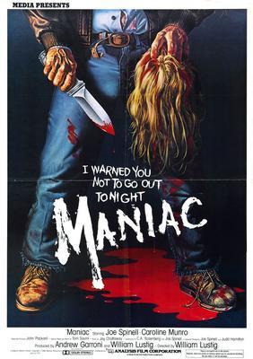 Maniac Movie Poster Metal Poster Choose Style – The Poster Depot