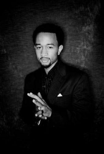 John Legend Metal Poster Wall Art 8in x 12in 12"x16" Black and White ...